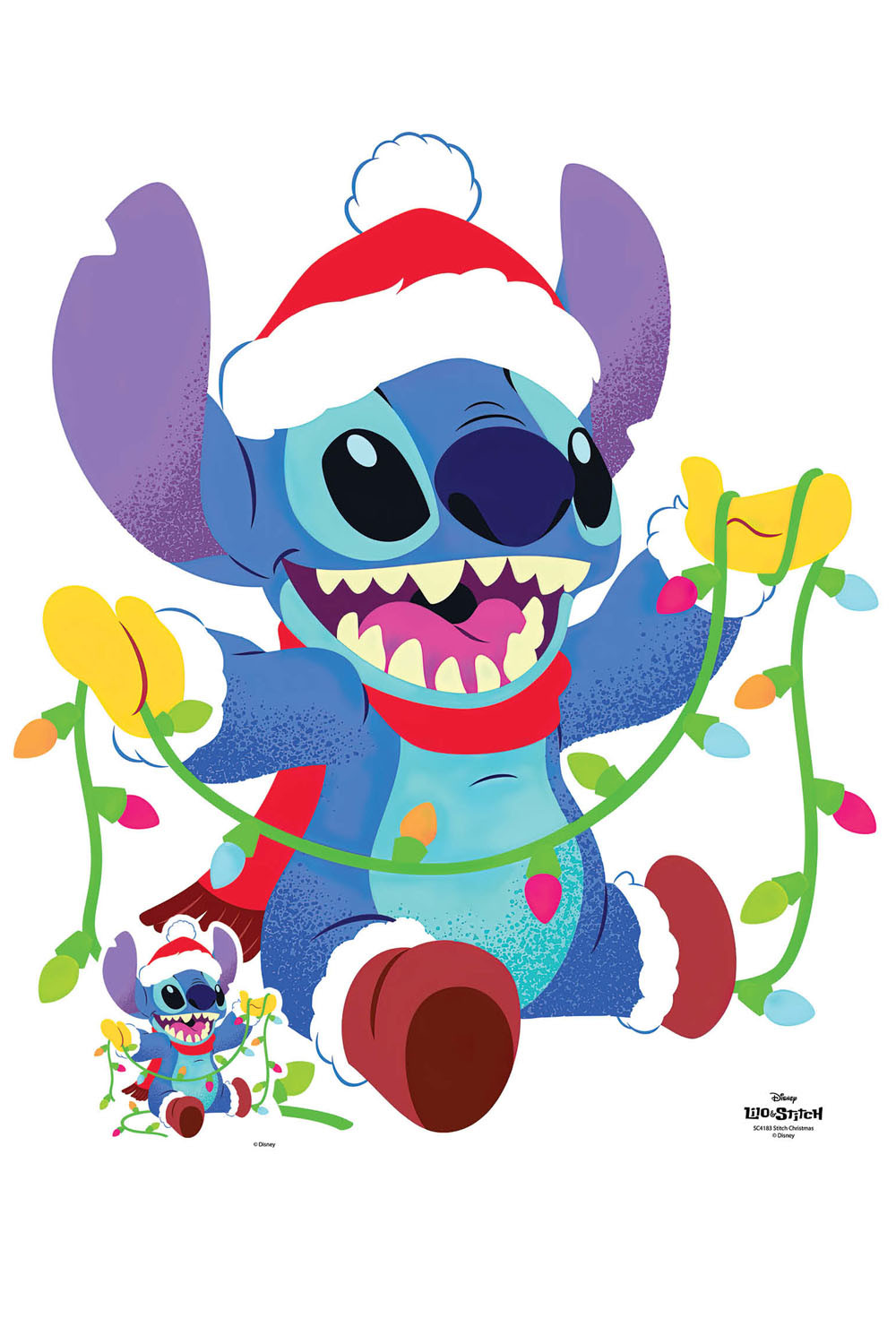 Stitch Christmas from Lilo and Stitch Official Cardboard Cutout / Standee