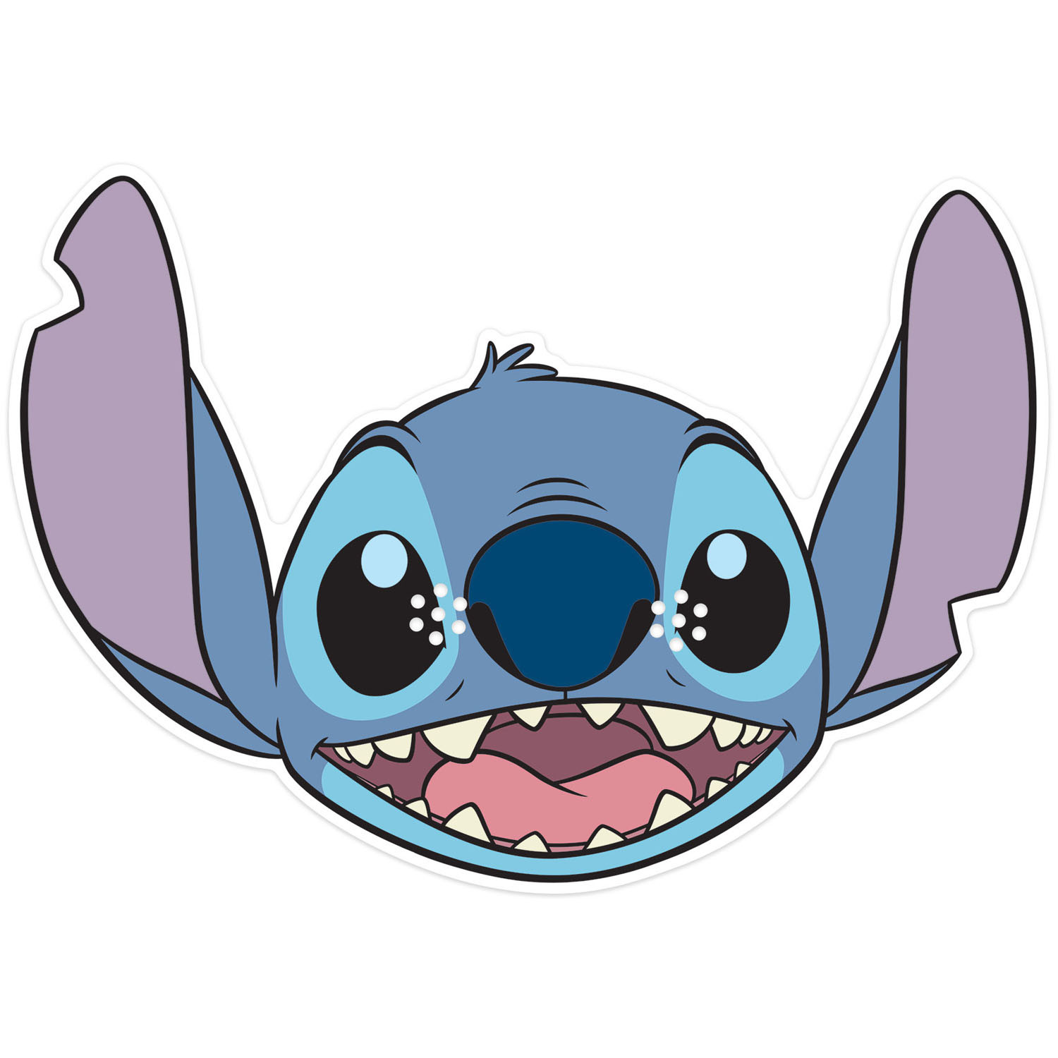 Stitch From Lilo And Stitch Single 2d Card Party Face Mask