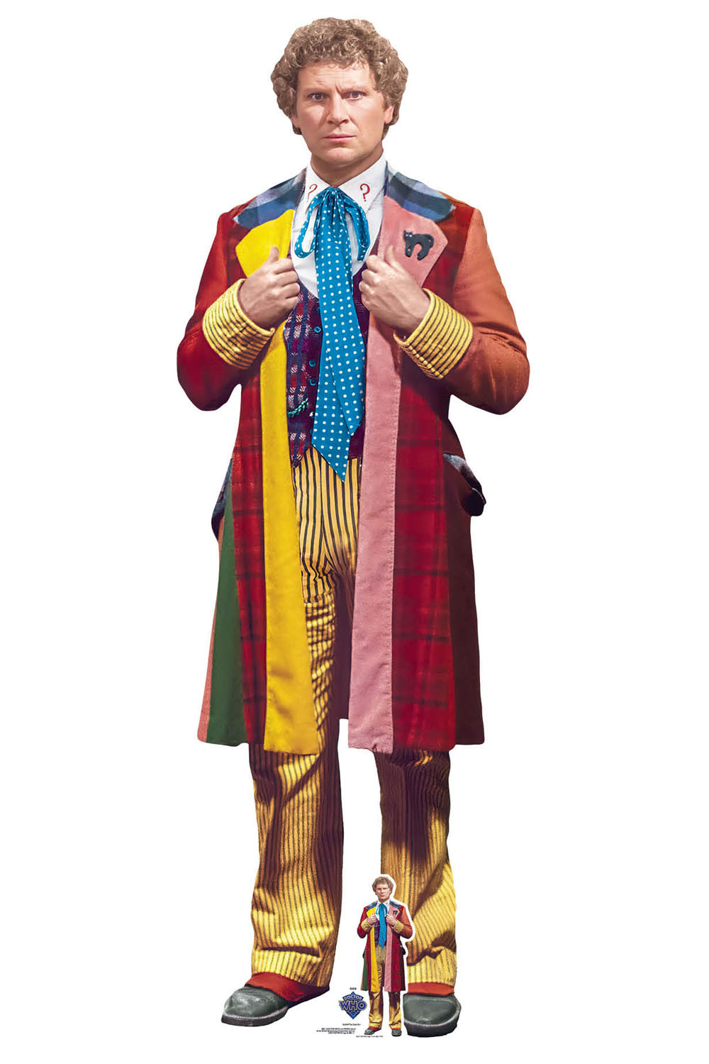 Colin Baker The Sixth Doctor Who Cardboard Cutout Standee / Standup