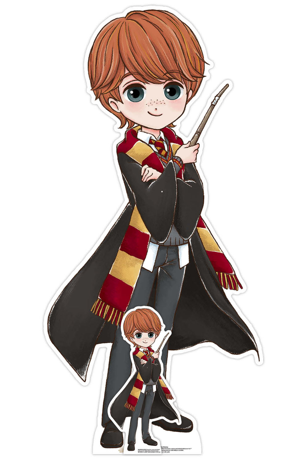 Ron Weasley Cartoon Style Mini Cardboard Cutout Official Harry Potter ...