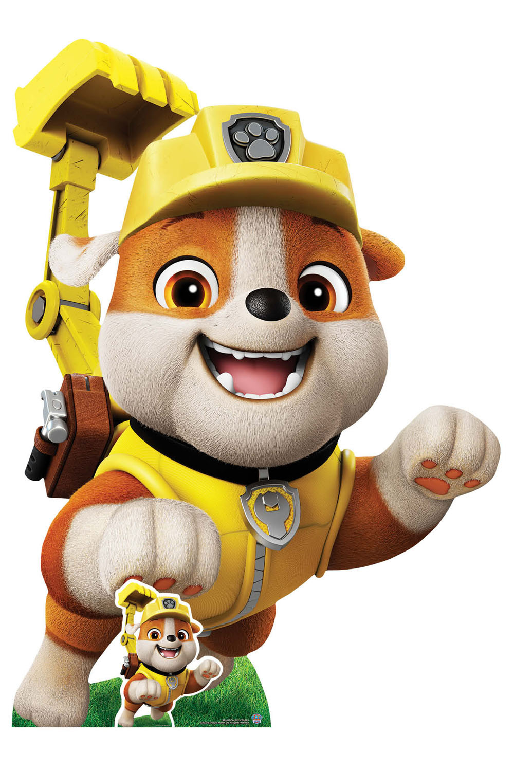 Rubble the Bulldog Cardboard Cutout Paw Patrol Standee