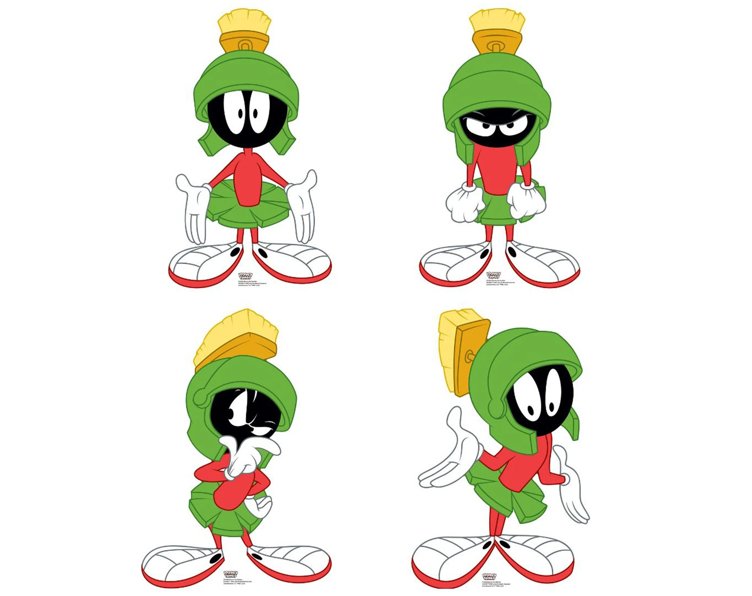 Marvin the Martian Mini Cardboard Cutout Multi Pack of 4 Standees