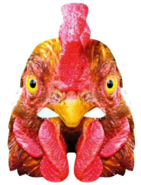 Hen / Chicken Animal Card Party Face Mask. In Stock Now with Free UK ...