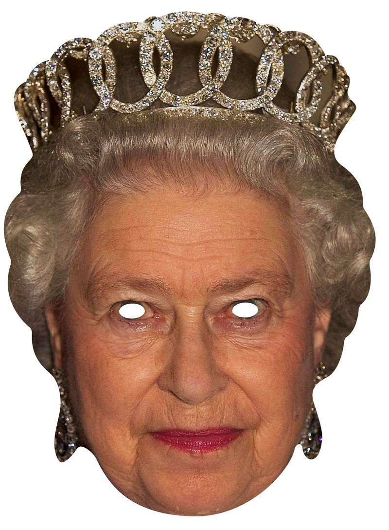 Queen Elizabeth II Royal Card Party Face Mask. In Stock Now with Free ...