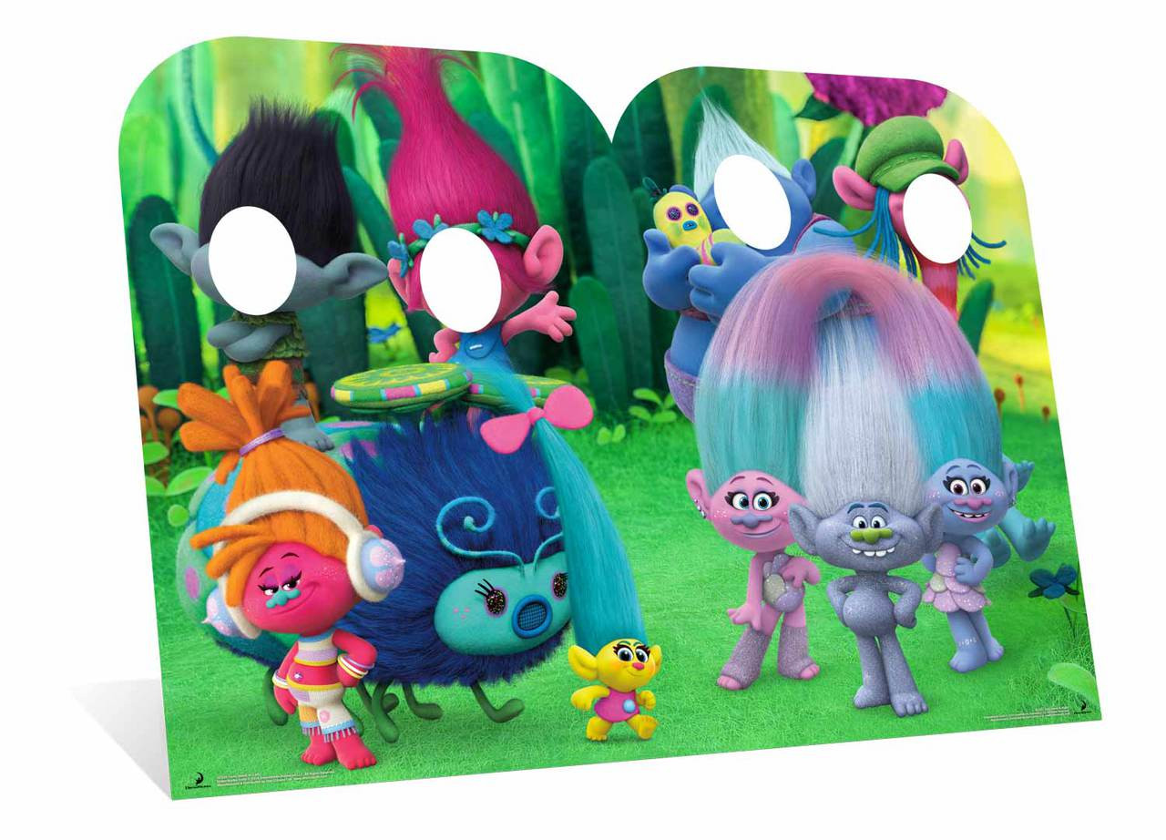 Dreamworks Trolls Group Panoramic Cardboard Cutout