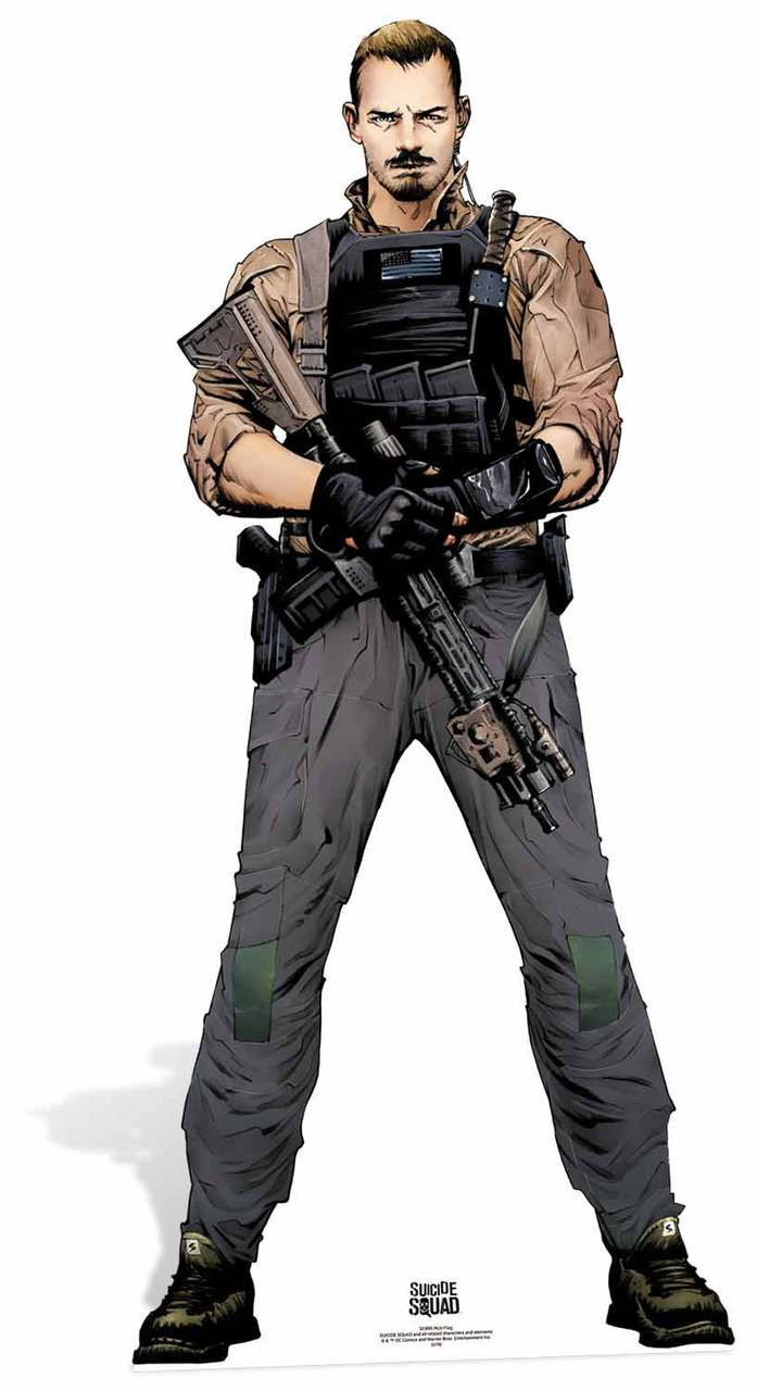 Rick Flag Suicide Squad Movie Lifesize Cardboard Cutout / Standee ...