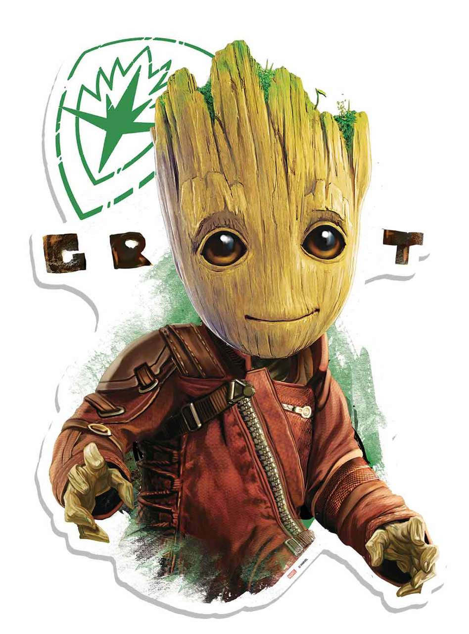 Baby Groot "oo" Eyes Guardians of The Galaxy Vol. 2 Cardboard Cutout ...