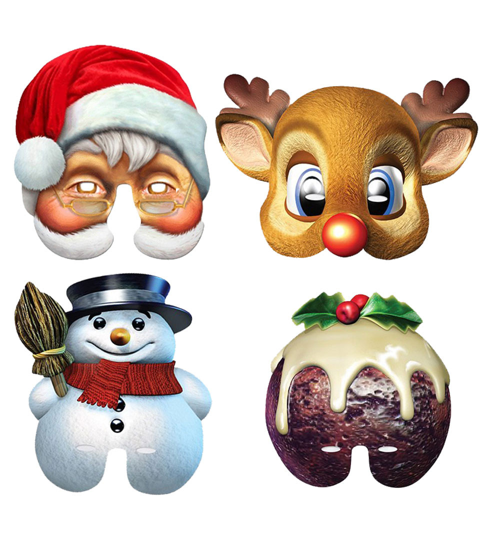 Father Christmas / Santa Face Mask (SSF0061) buy Star Face Masks at ...