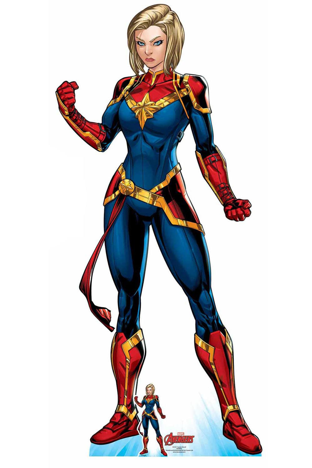 Captain Marvel Official Lifesize Marvel Avengers Cardboard Cutout