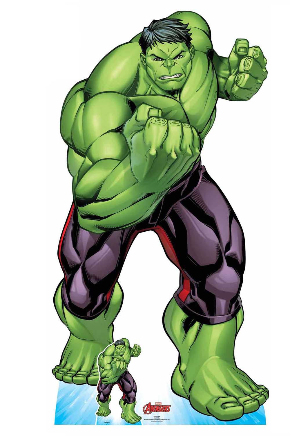 Hulk Smash Wall Art 3D Effect Official Marvel Cardboard Cutout Wall Art