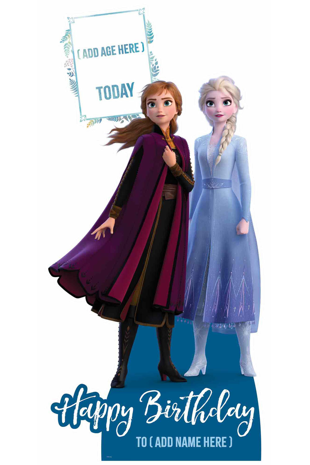 Child Size Disney Frozen Anna and Elsa with sitting Olaf Cardboard ...
