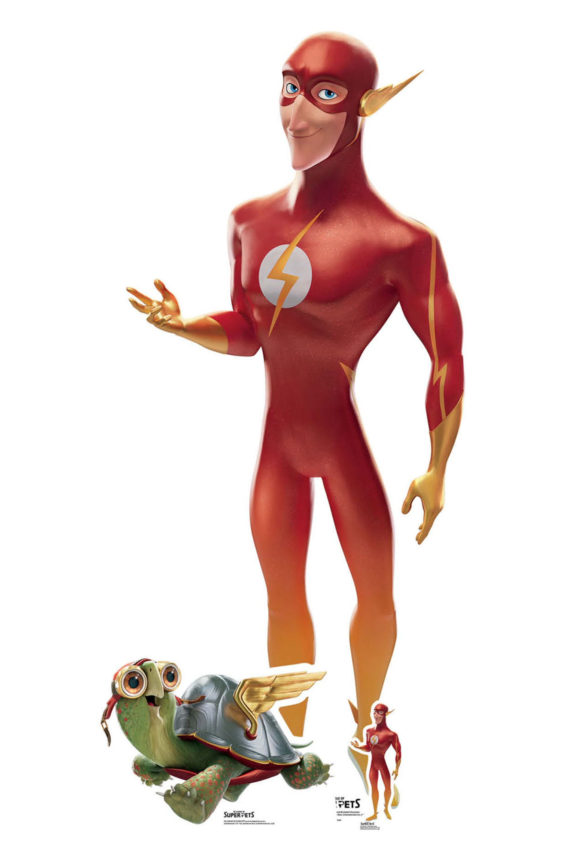 The Flash From DC League Of Super Pets Official Cardboard Cutout Standee the-flash-from-dc-league-of-super-pets-official-cardboard-cutout-standee