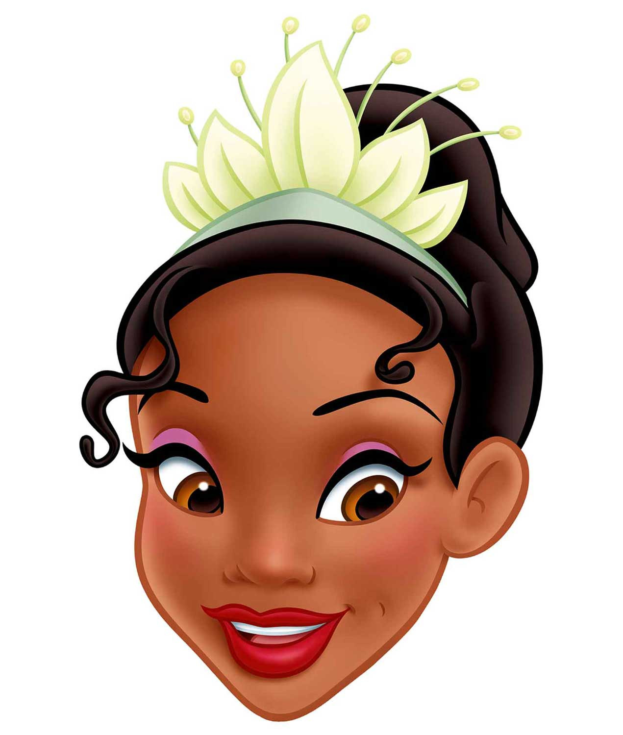 Tiana Official Disney Princess Child Size 2D Card Party Mask