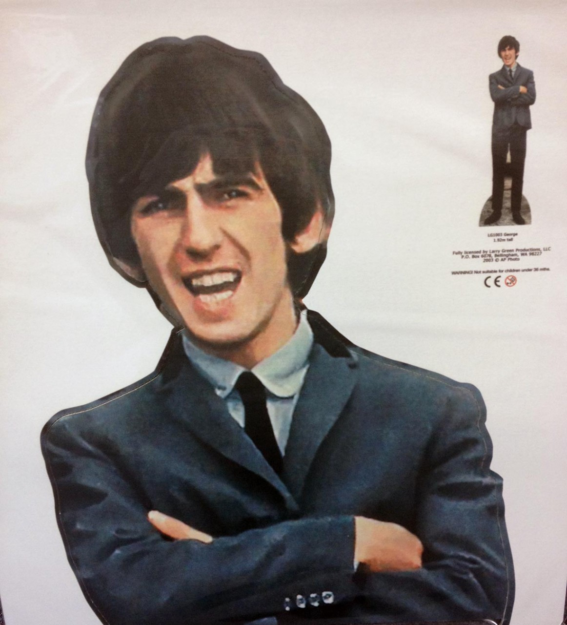 George Harrison Lifesize Cardboard Cutout. Buy The Beatles cutouts ...