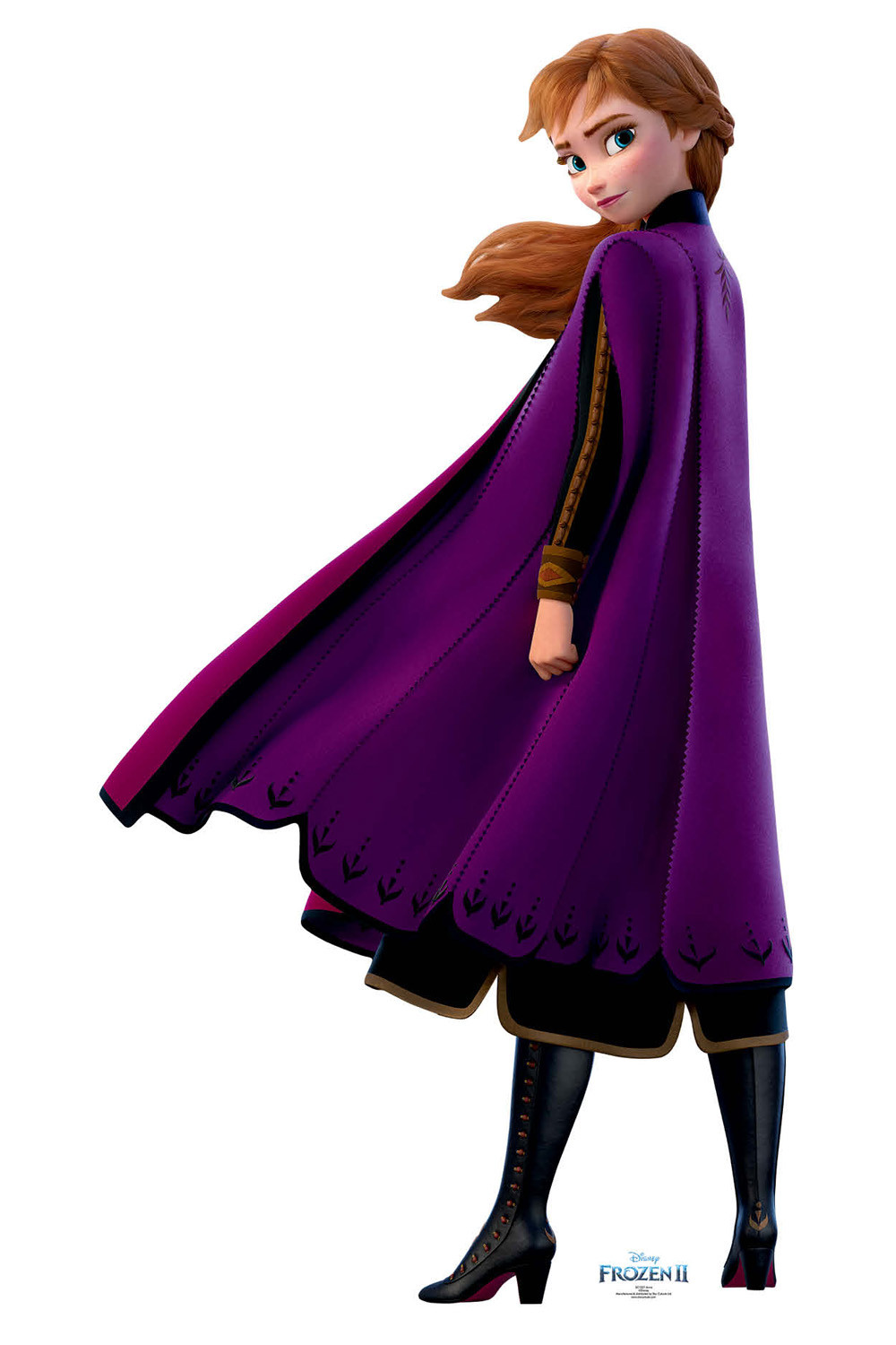 Silhouette officielle Disney carton de la princesse Anna d'Arendelle de ...