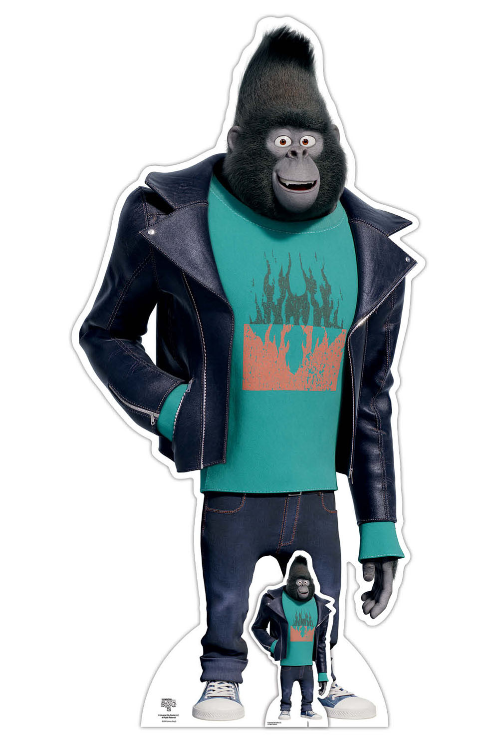 Johnny the Gorilla from Sing 2 Official Cardboard Cutout / Standee