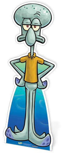 Lifesize Cardboard Cutout of Squidward From Spongebob Squarepants buy ...