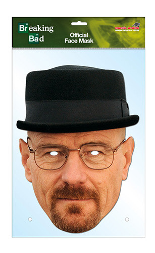 Walter White Heisenberg Official Breaking Bad Card Party Face Mask. In ...