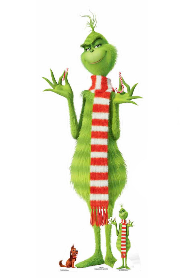 Der Grinch - Lebensgroßer Pappaufsteller / Aufsteller / Aufstellerin