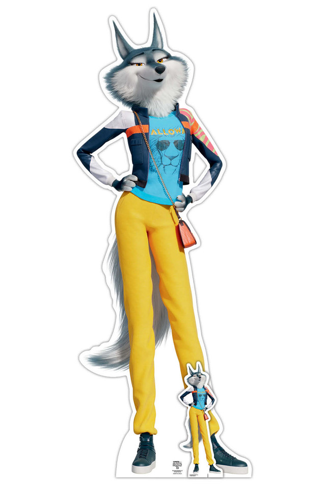 Porsha Crystal the Wolf from Sing 2 Official Cardboard Cutout / Standee