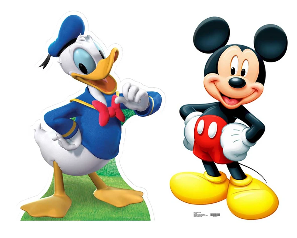 Lifesize Cardboard Cutout of Mickey Mouse and Minnie Mouse buy Disney ...
