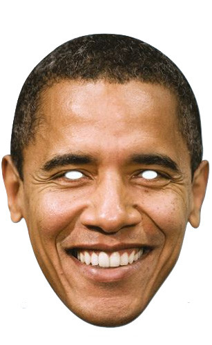 Barack Obama US President Card Party Face Mask. In Stock Now with Free ...