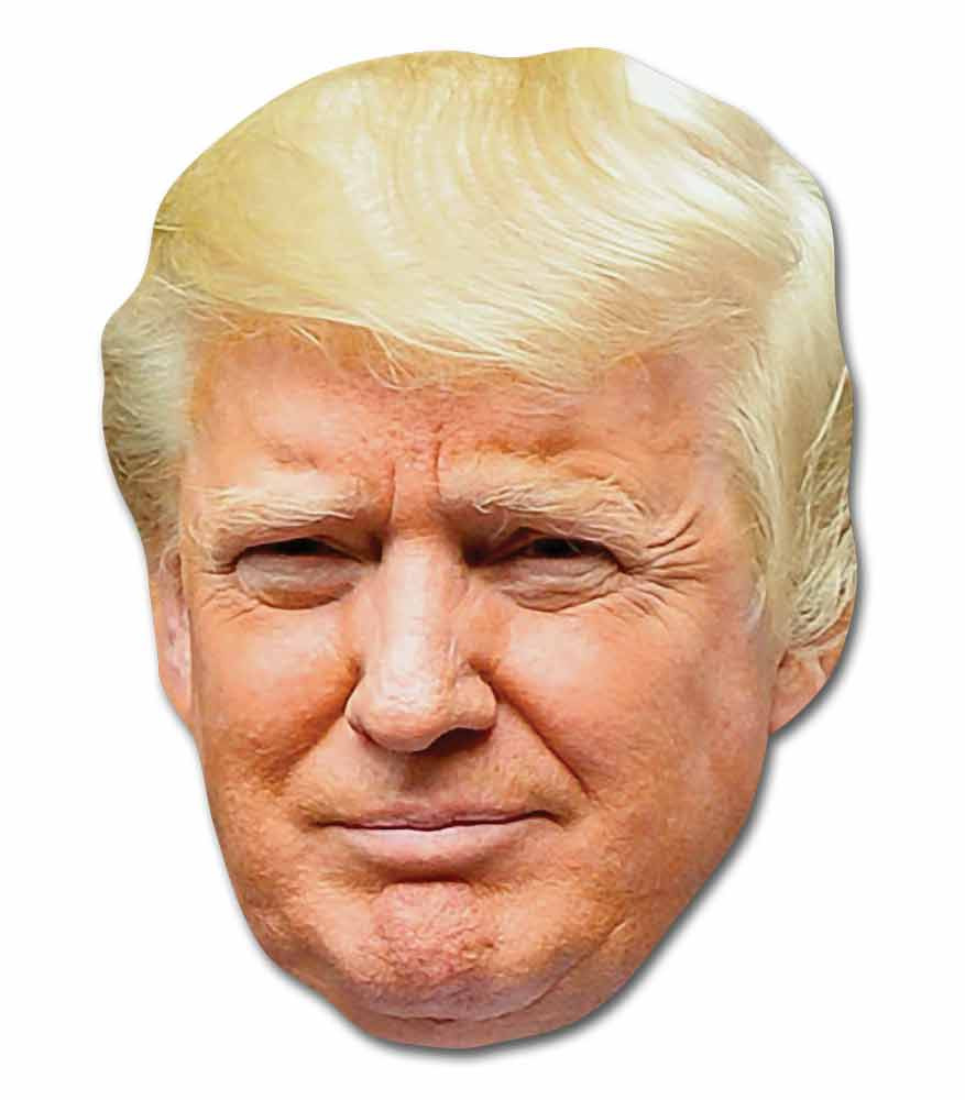 Donald Trump Celebrity Card Party Face Mask. In Stock Now with Free UK ...
