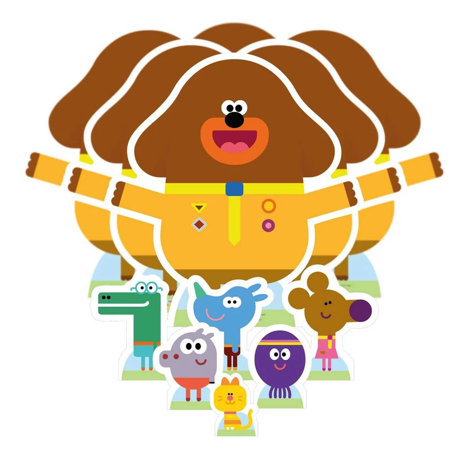 Happy van Hey Duggee Single 2D Kaartfeest Gezichtsmasker