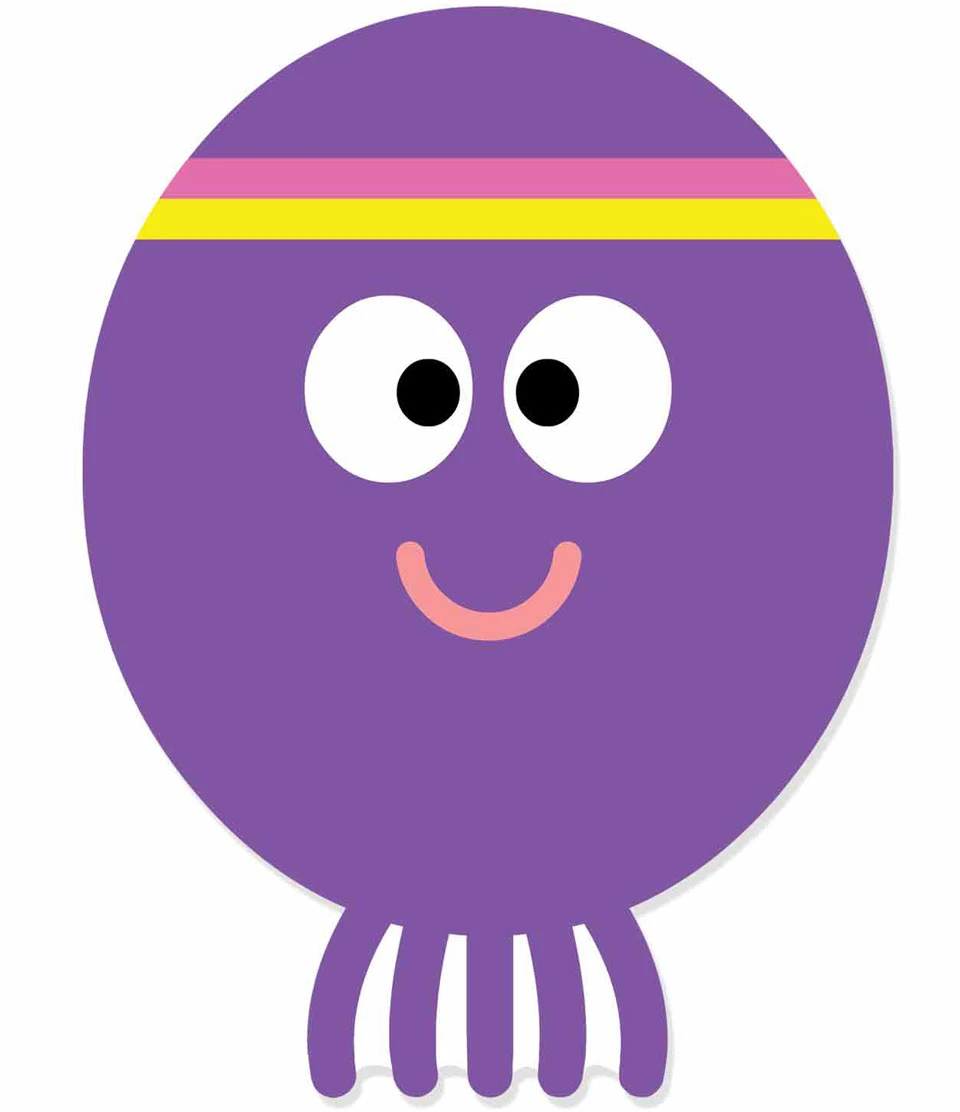 Norrie von Hey Duggee Single 2D Card Party Gesichtsmaske
