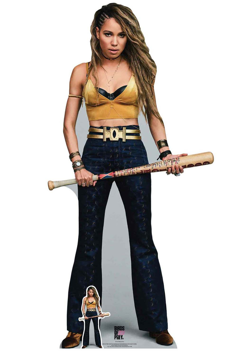 Harley Quinn Gold Jumpsuit Birds Of Prey Lifesize Cardboard Cutout