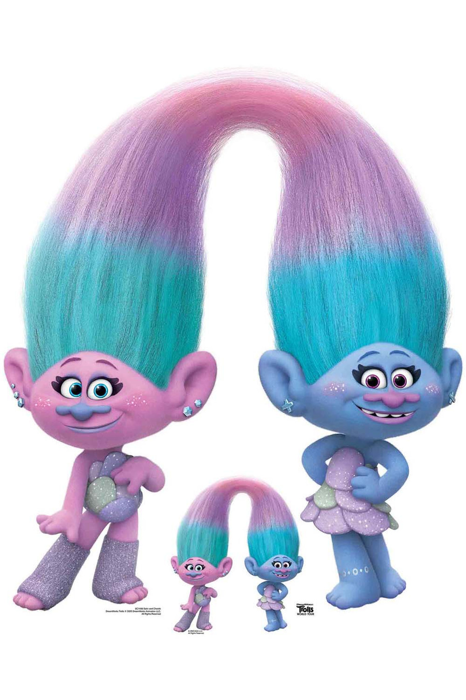 Trolls Biggie and Cooper Child Size Cardboard Cutout Stand-In