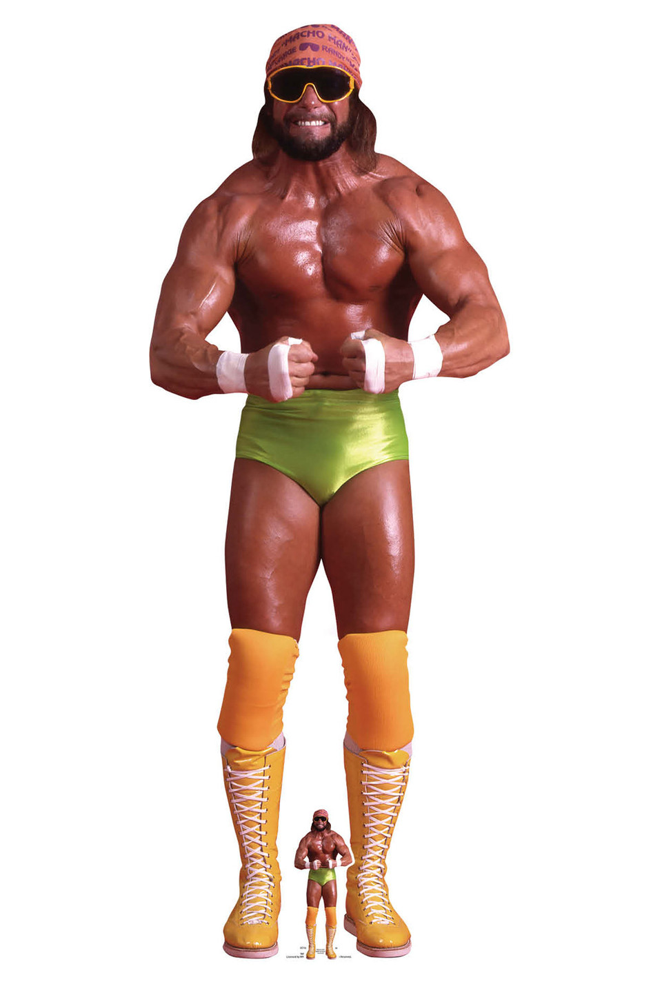 Macho Man Randy Savage Green Shorts WWE Lifesize Cardboard Cutout