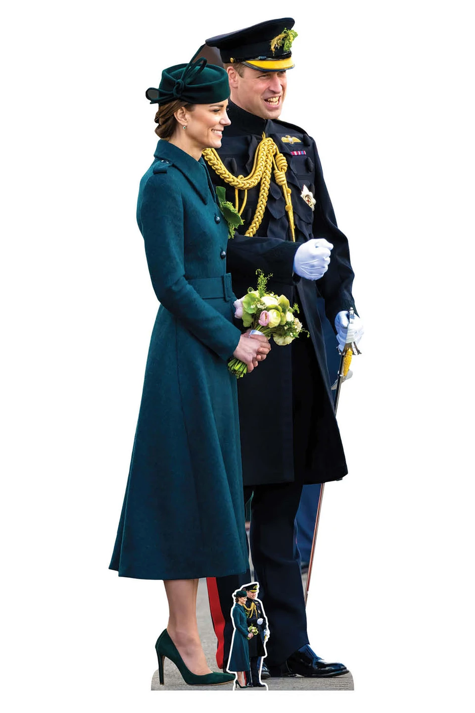 Royal Baby, Prince William and Kate Middleton lifesize cardboard cutout ...