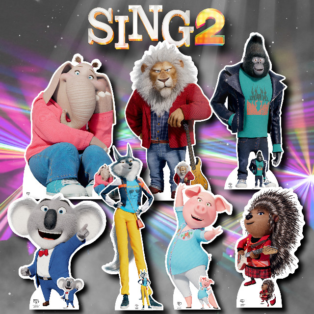 Meena the Elephant from Sing 2 Official Cardboard Cutout / Standee
