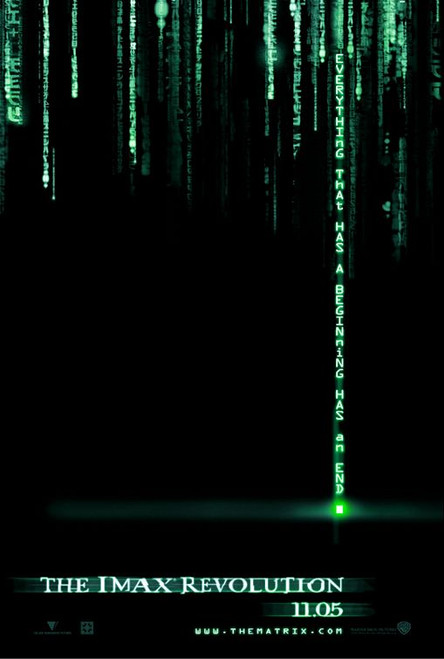 THE MATRIX REVOLUTIONS (Double Sided IMAX UV Coated) POSTER buy movie ...