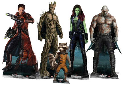 The Guardians Of The Galaxy Lifesize Cardboard Cutout Complete Set of 5 ...