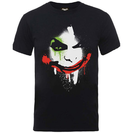 Batman Arkham City Halloween Joker Face DC Comics Official Unisex T ...