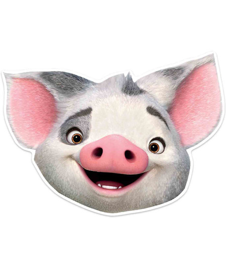 Pua Pig Official Disney Moana Child Size 2D Card Party Mask