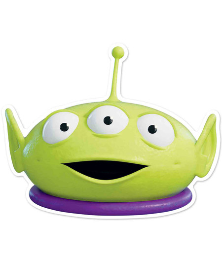 Little Green Man Officiële Disney Toy Story Kindermaat 2D-Kaartfeestmasker