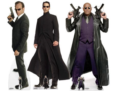 The Matrix Lifesize Cardboard Cutouts Set of 3 with Neo, Morpheus and ...