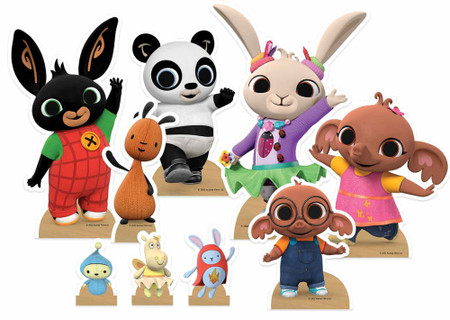 Bing Table Top Cardboard Cutouts Party Pack of 9