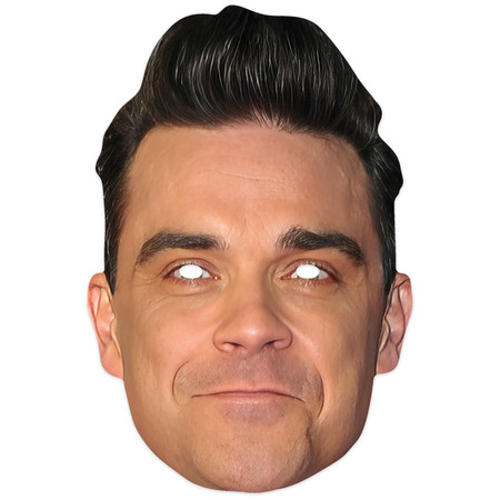 Robbie Williams Single 2D Card Party Celebrity Face Mask