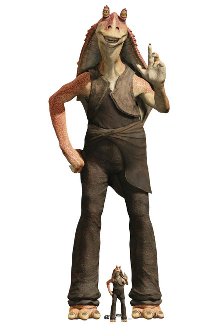 Jar Jar Binks From Star Wars Cardboard Cutout Official Standee Standup