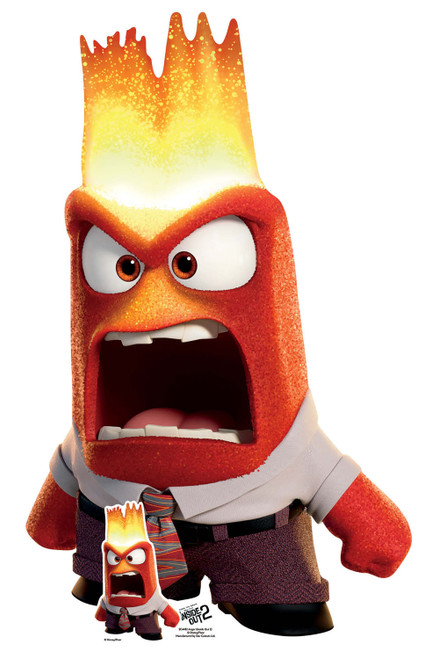 Anger from Inside Out 2 Cardboard Cutout Official Disney Standee
