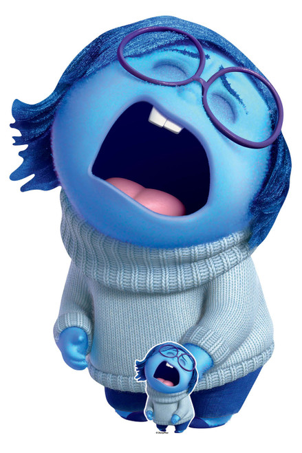 Sadness from Inside Out 2 Cardboard Cutout Official Disney Standee