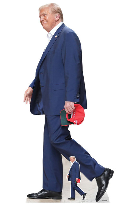 Donald Trump Walking Lifesize Cardboard Cutout / Standee