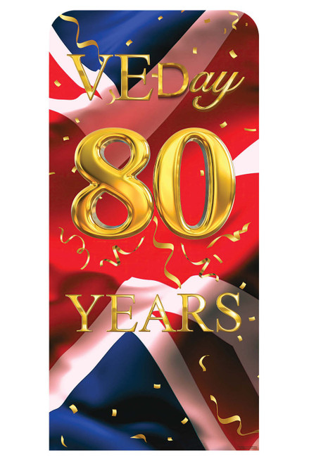 Ve tag Gold 80 Jahre Karton Backdrop Party Standee -Szene