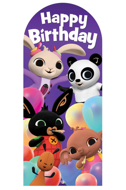 Bing Happy Birthday Large Cardboard Backdrop Party Standee