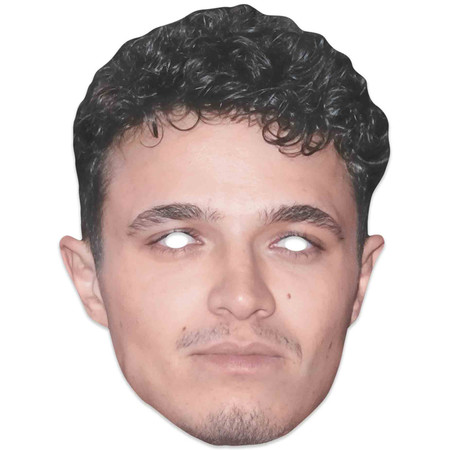 Lando Norris Racing Driver 2D Single 2D Card Party Face Mask