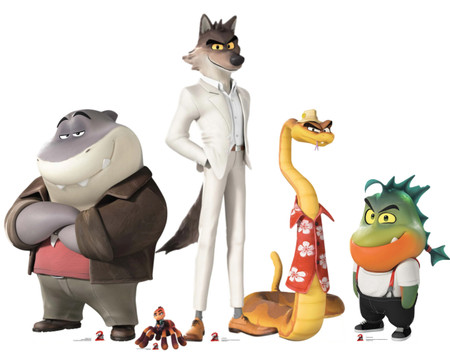 The Bad Guys 2 Cardboard Cutout Collection Set of 5 Standees